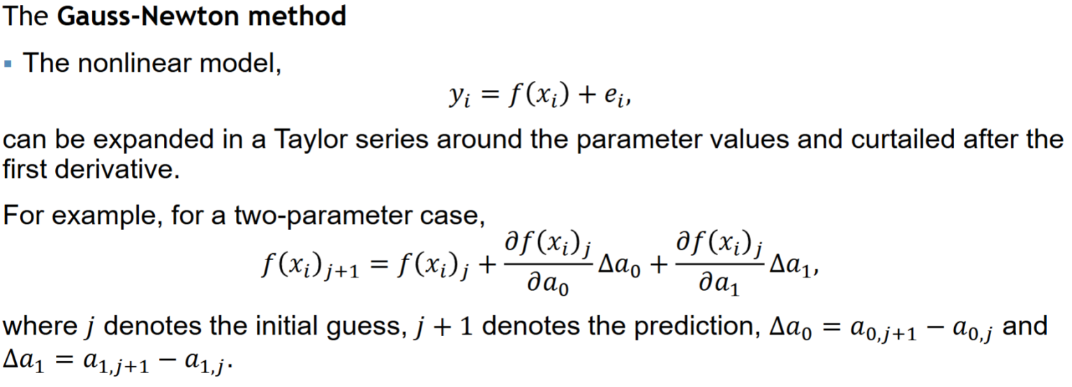 The optimization set: Gauss-Newton method - ToothlessOS Log